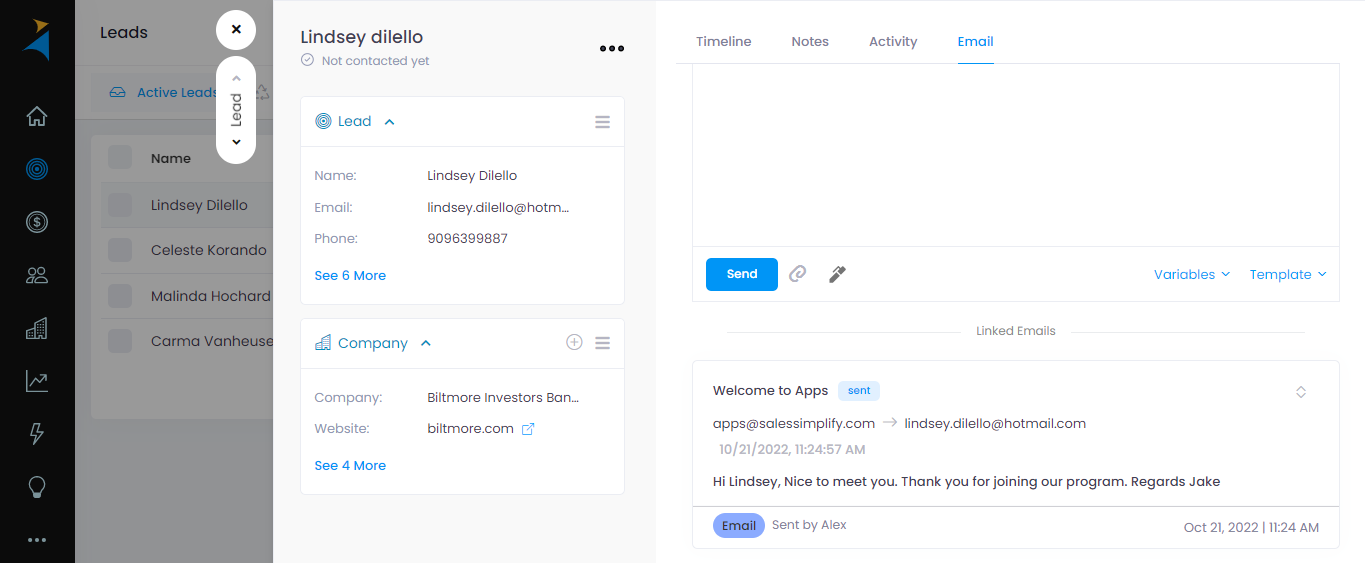 Email Sync | Sales Simplify
